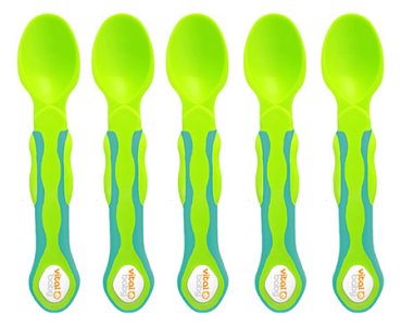 Kinderlöffel-Set 5tlg. grün, ab 6 Monate, Flexisafe-Material