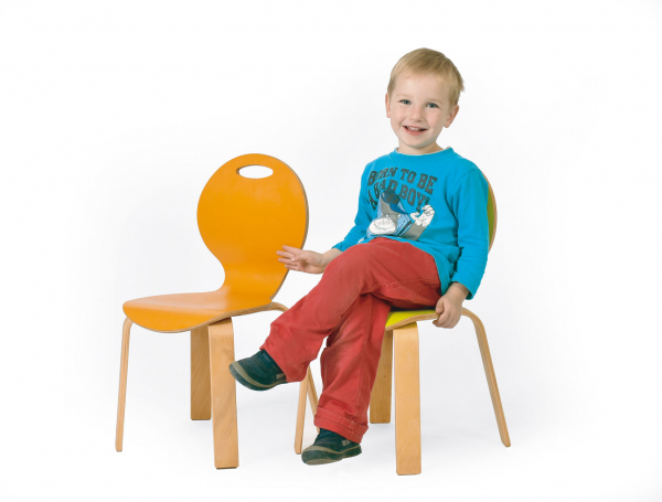 Kindergartenstühle PEARL mit Sitzschale FARBIG und Bunt